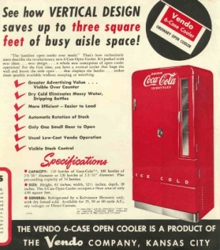 Vendo Coke Machine History and Serial Numbers
